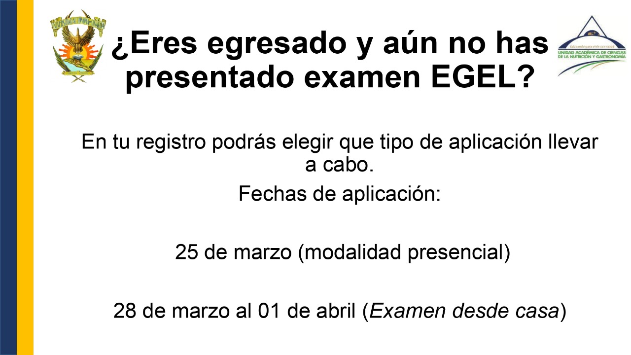 ¿Eres egresado y aún no has presentado el examen EGEL? – Universidad ...